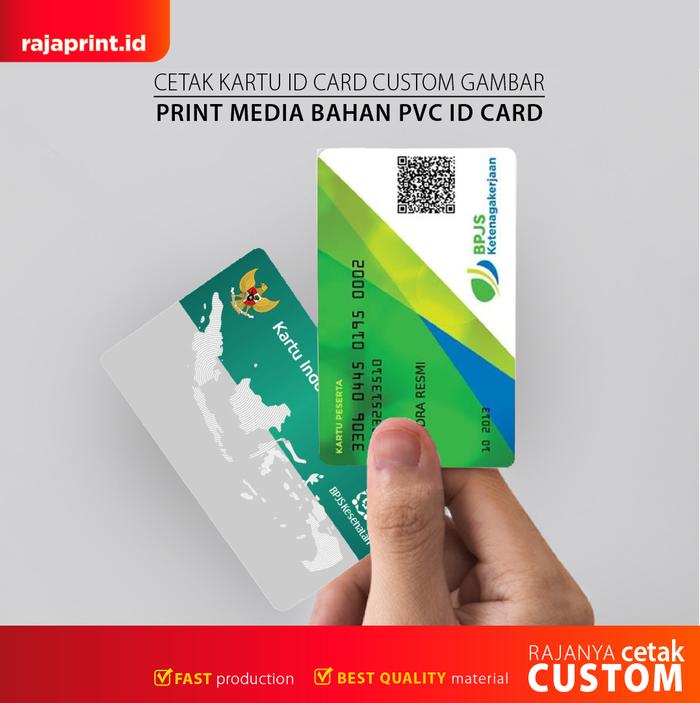 Jual Cetak kartu Card PVC Full Printing Tahan Lama & Awet Cetak 1 Sisi ...