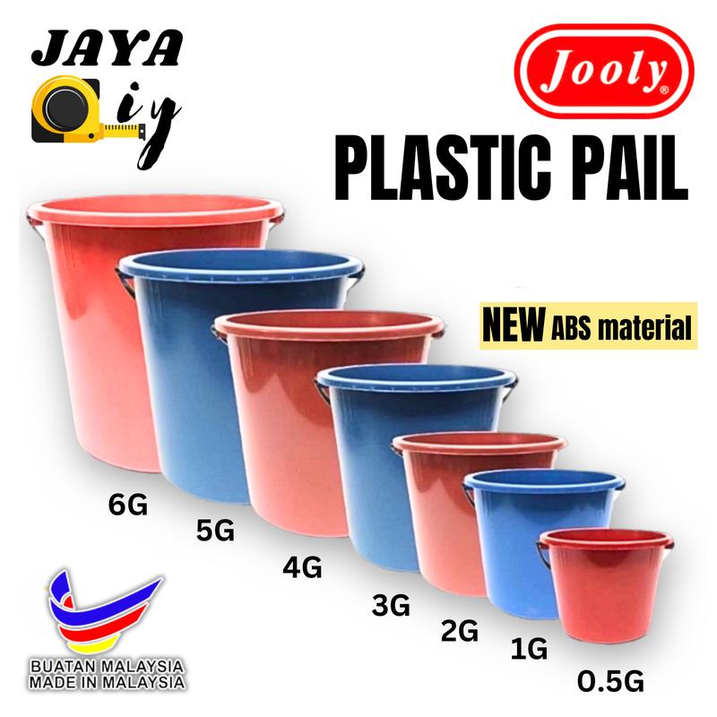 1-6 gallon Jooly Pail / Plastic Pail / Bucket / Baldi Air / Bakul ...
