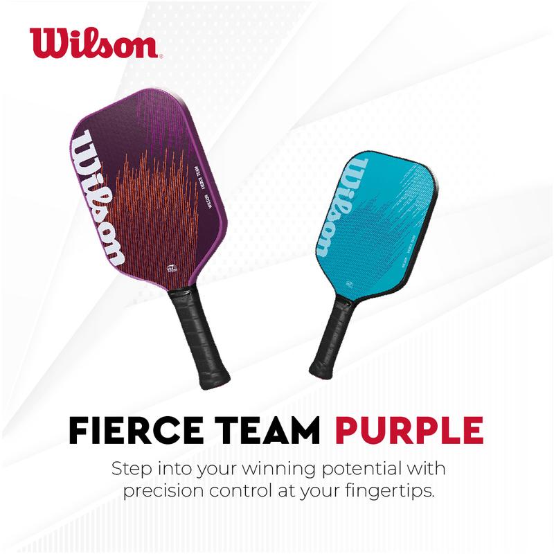 Wilson FIERCE TEAM PICKLEBALL PADDLE PURPLE Grip Size 2 - WR161011U2 ...