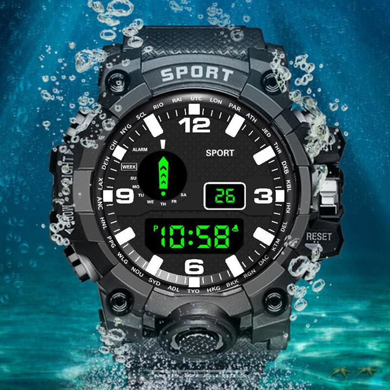 POSHI Original Electronic Sport Waterproof Watch For Man Alarm - TikTok ...