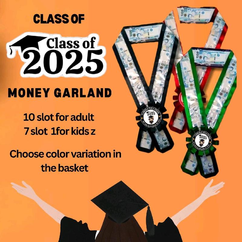 Money Garland for Graduation Gifts - Plastic Material - Various ...