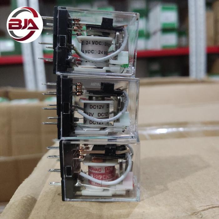 Jual RELAY MY2N OMRON MY2-N 8PIN 8 KAKI PIN 220V 24VDC 12VDC SOCKET ...