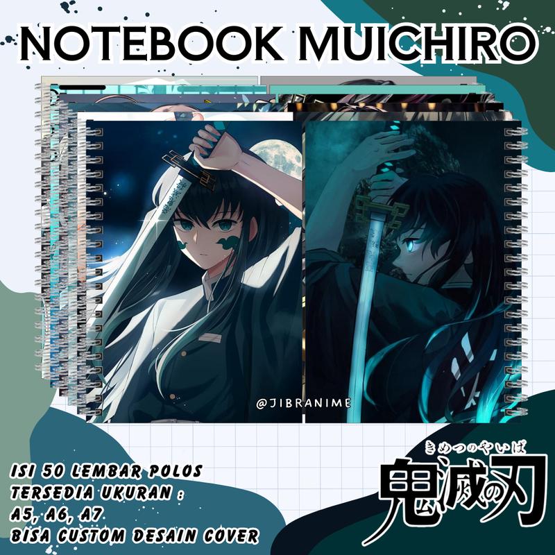 NOTE BOOK ANIME MUICHIRO KIMETSU NO YAIBA / NOTEBOOK ANIME MUICHIRO ...