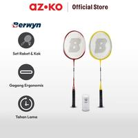 Jual AZKO Berwyn Set 2 Pcs Raket Dan Kok Raket Bulu Tangkis Racket ...