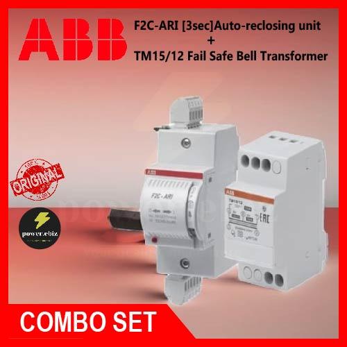 ABB F2C-ARI [3SEC] AUTO-RECLOSING UNIT + TM15/12 FAIL SAFE BELL ...