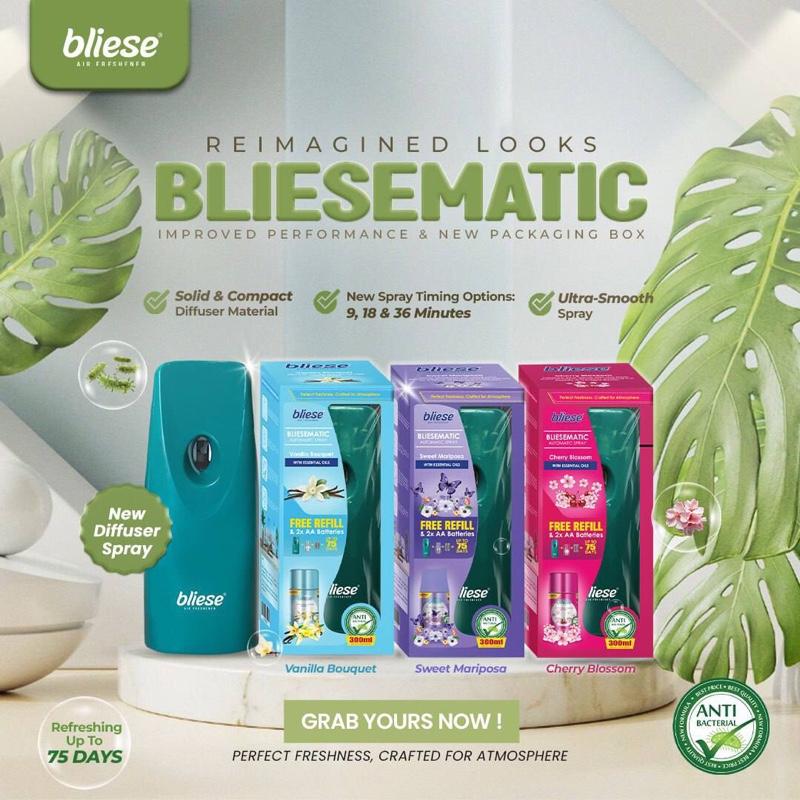 Bliese BLIESEMATIC PEWANGI AUTO & REFILL Wangian Dengan Aromoaterapi ...