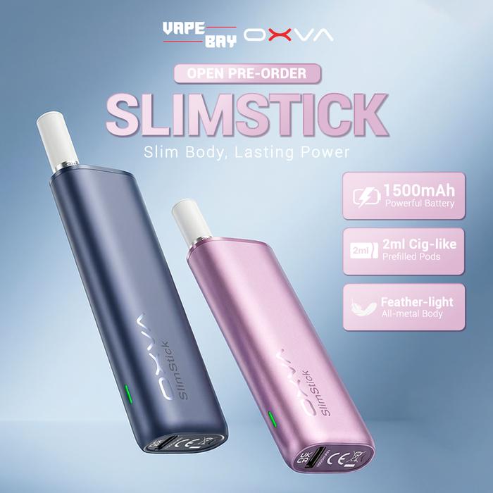 Jual OXVA SLIMSTICK 1500MAH CLOSESYSTEM DAN PREFILLED CATRIDGE - BLACK ...