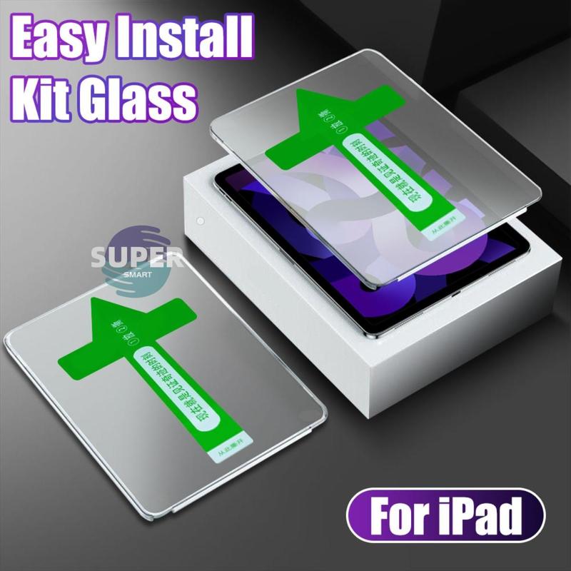NEW Auto Alignment Kit Tempered Glass easy install For iPad 7/8/9th ...
