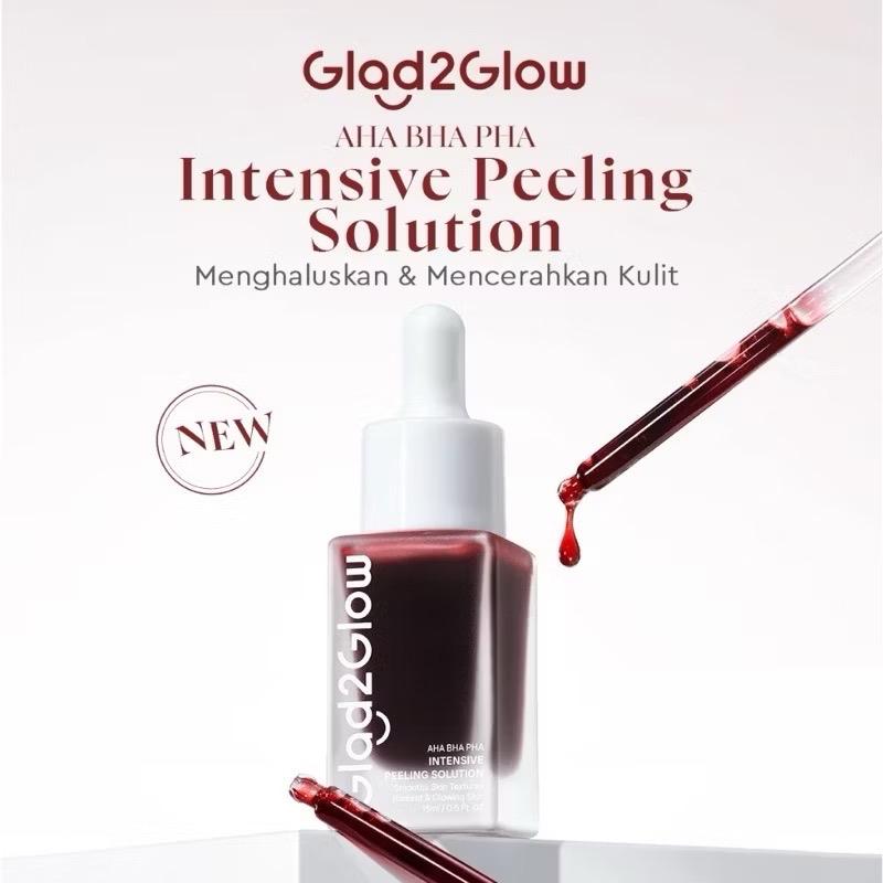 GLAD2GLOW PEELING SOLUTION AHA BHA PHA SERUM GLOWING SKIN 15ML - Shop | Tokopedia