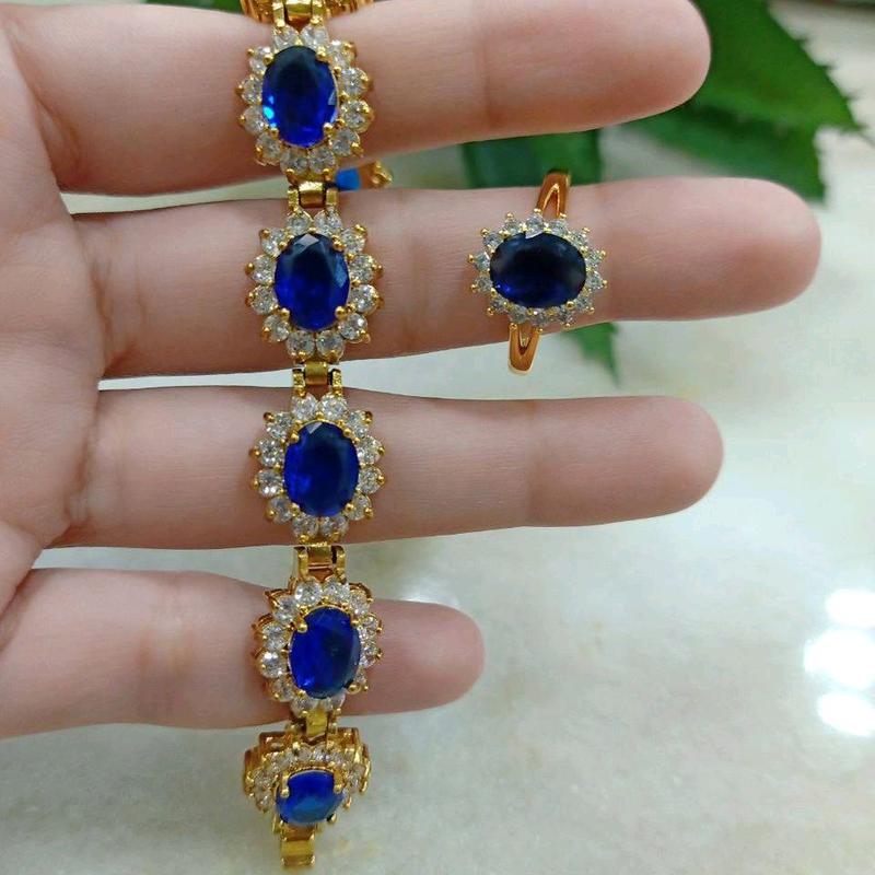 SET BATU MATAHARI BIRU EMAS SUASA - TikTok Shop Malaysia