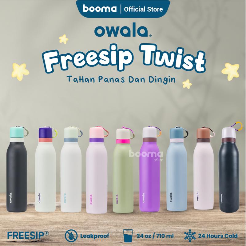OWALA FREESIP TWIST Tumbler Botol Minum Stainless Steel Tahan Panas ...