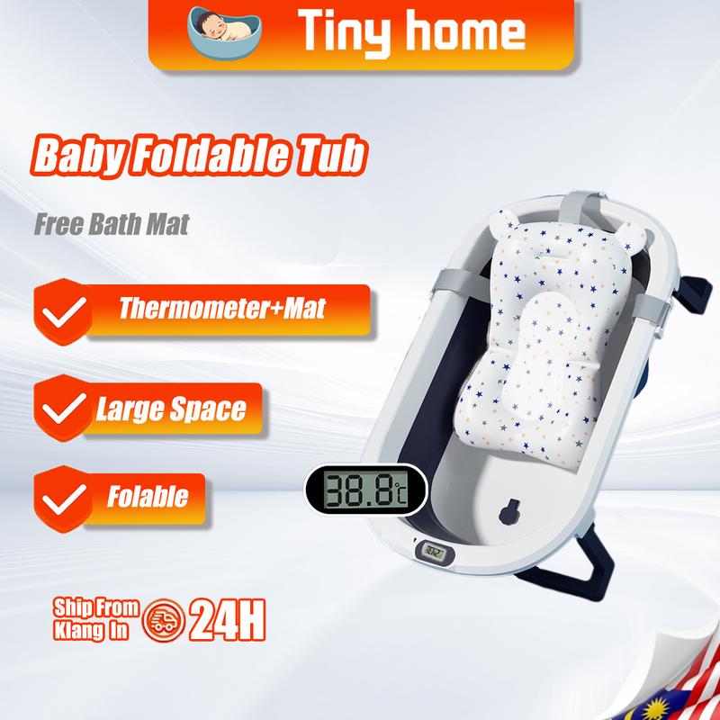 [Free Mat] Baby Bath Tub Newborn Foldable Tab mandi baby Adjustable ...