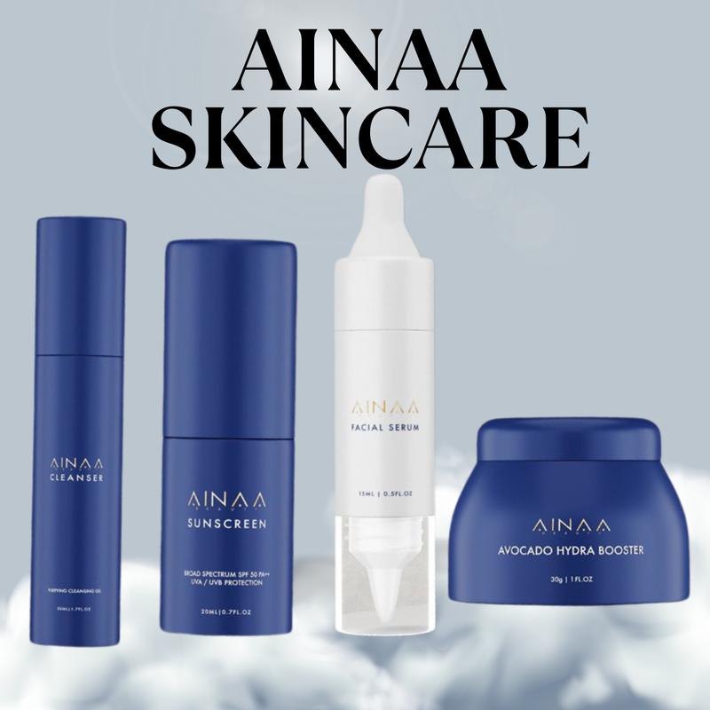 AINAA CLEANSER/ AVOCADO HYDRA BOOSTER/SERUM/SUNSCREEN SKINCARE - TikTok ...