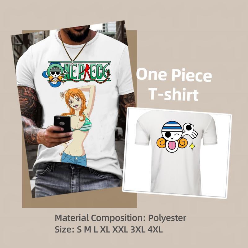 Kemeja-t reka bentuk One Piece untuk lelaki, pakaian jalanan - TikTok ...