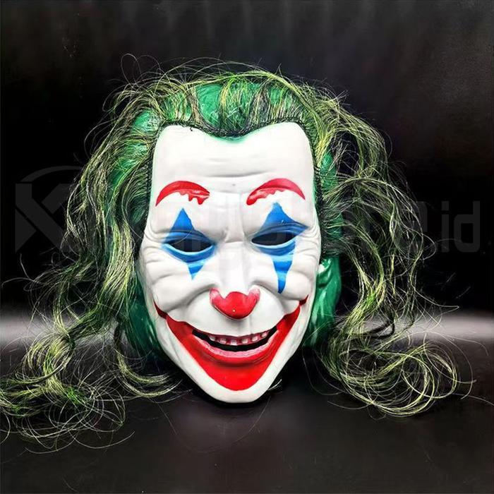 Topeng Joker Badut Batman Anime Clown Mask Pesta Halloween Cosplay ...