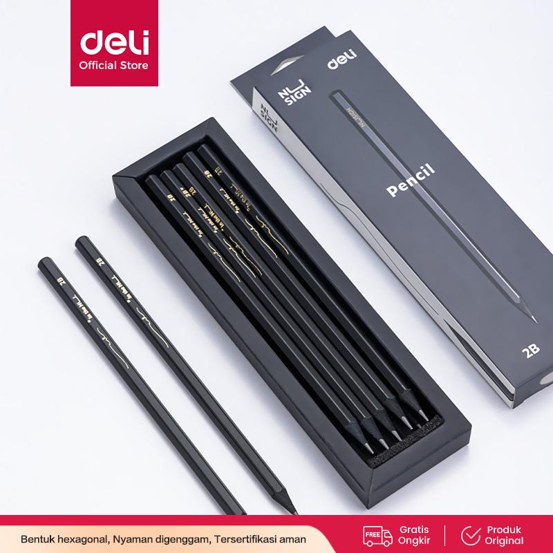 Nusign 2B/HB Pencil / Pensil 2B/HB Design Elegan Nyaman Di Genggam ...