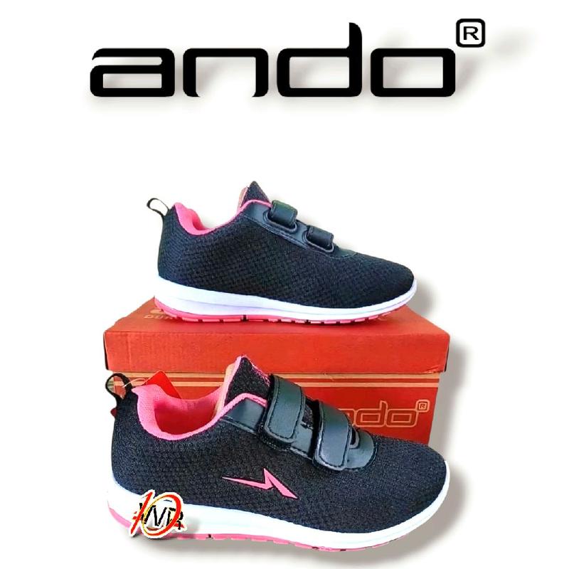 SEPATU ANDO NITA VELCRO HITAM PINK & PUTIH 29-36 ORIGINAL - Shop ...