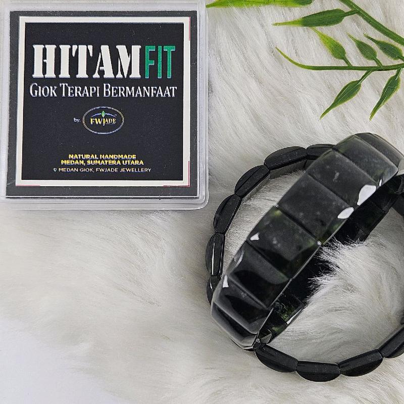 Gelang Batu Giok Hitam Black Jade Model Cutting - HitamFit - Shop ...