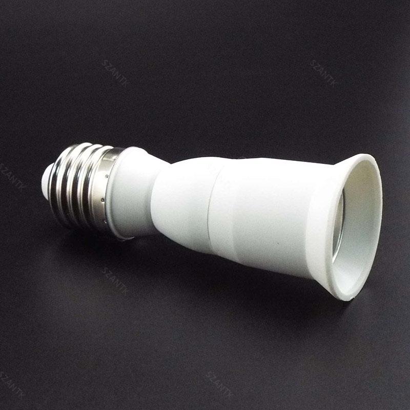 E27 to E27 LED Light Bulb 95mm Lamp Base Plug Extension Adapter ...