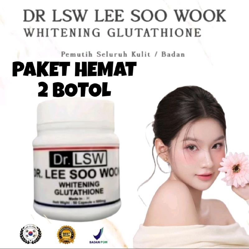 2 Botol Dr LSW (50 Kapsul) Whitening Glutathione untuk Kulit - Shop ...