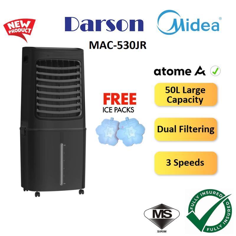 Midea Air Cooler Besar Portable 50L with Remote Control 3 Speeds ...