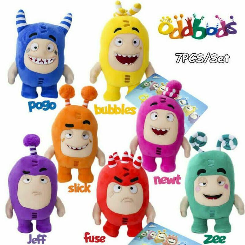 COD 25cm Oddbods Stuffed Toys Soft Cuddly Toy Newt Bubbles Pogo ...