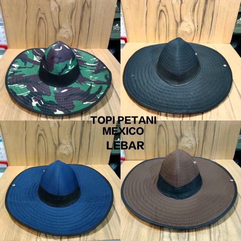 Topi Petani / Topi Rimba / Topi Mexico / Topi Sawah Murah Dewasa - Shop ...