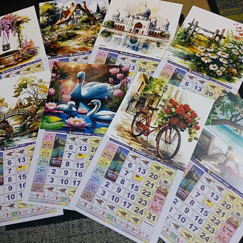 Kalendar Mini 2025 + free penanda buku - TikTok Shop Malaysia
