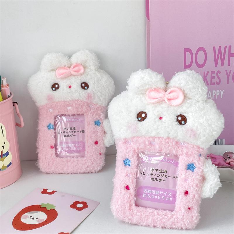Beruangshop Rabbit Plush Photocard PC Korea Kartu Rabbit Fluffy - Shop ...