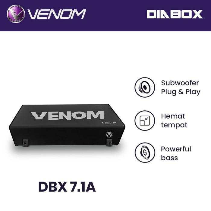 Jual Venom Subwoofer Box Mobil Diabox DBX 7.1 A Bagasi Aktif Plug and ...