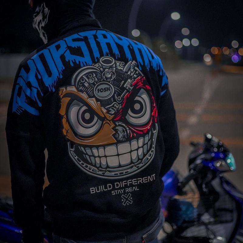 FOSH SMILEY SWEATSHIRT BUILD DIFFERENT COTTON 2024 - TikTok Shop Malaysia
