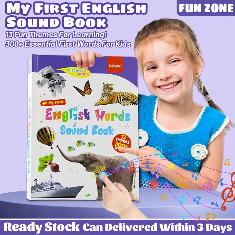 English learning talking book,for kids 2 3 4 5 6 years old,300 ...