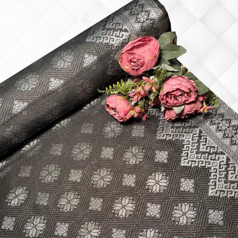 KAMDAR Open Meter Kain Songket Pyramid One Side Border Bidan - TikTok ...