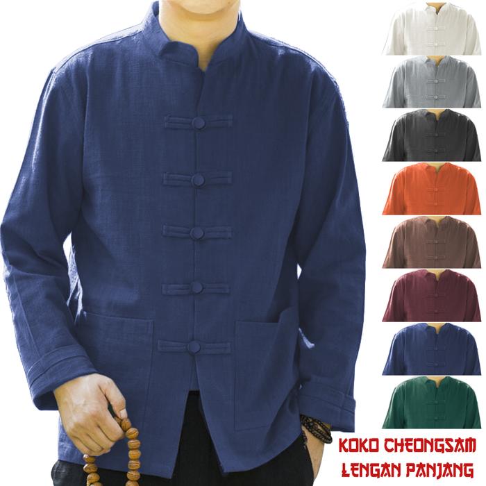 Jual Baju Koko Pria Muslim CHEONGSAM Ip Man Panjang M - XXXL / 17152 ...