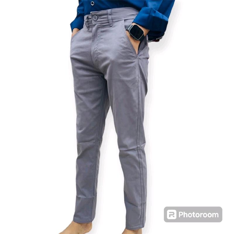 Seluar Slack Lelaki Cotton Slim Fit Long Pants Casual Seluar - TikTok ...
