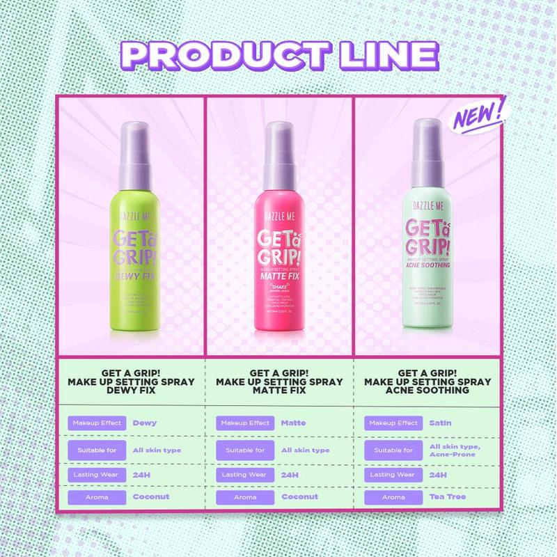 DAZZLE ME Get a Grip! Makeup Setting Spray - Shop | Tokopedia