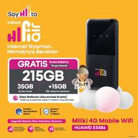 Jual Mifi Router Huawei E5586 Speed 4G LTE Bundling Tri Indosat 215GB ...