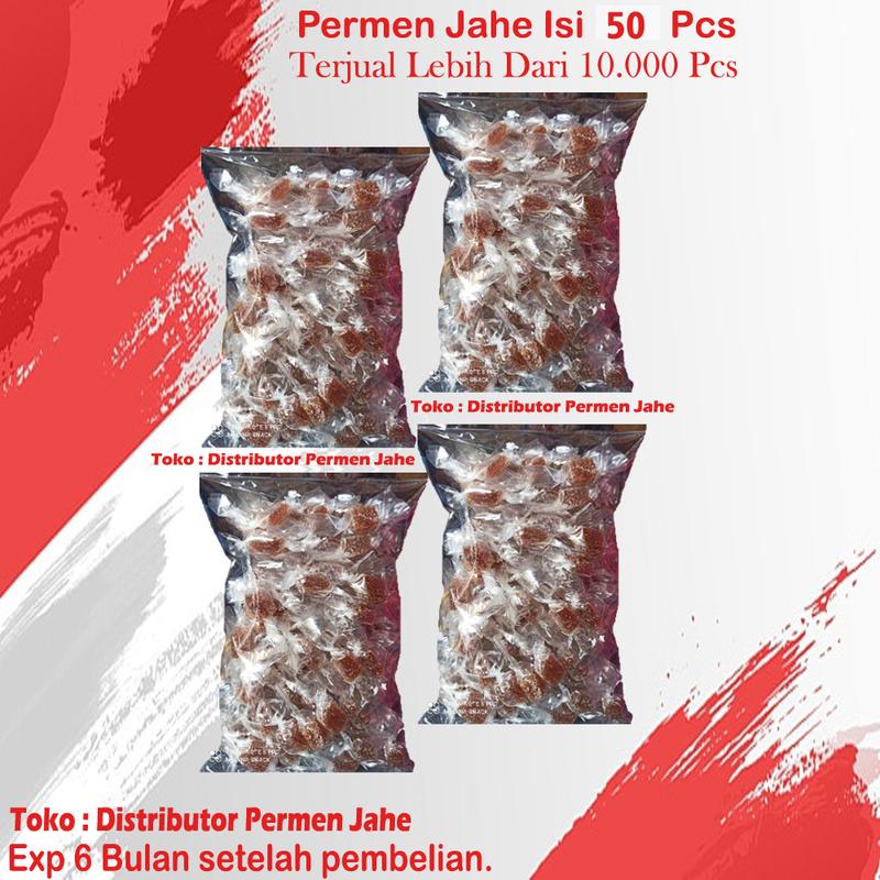 Permen Jahe Asli 1 Pack Isi 50 Pcs Snack Murah Candy Food Jahe - Shop ...