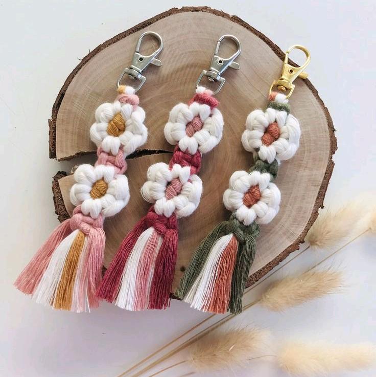 Keychain Bag Charm Gantungan Kunci Tas Macrame Wanita - Shop | Tokopedia