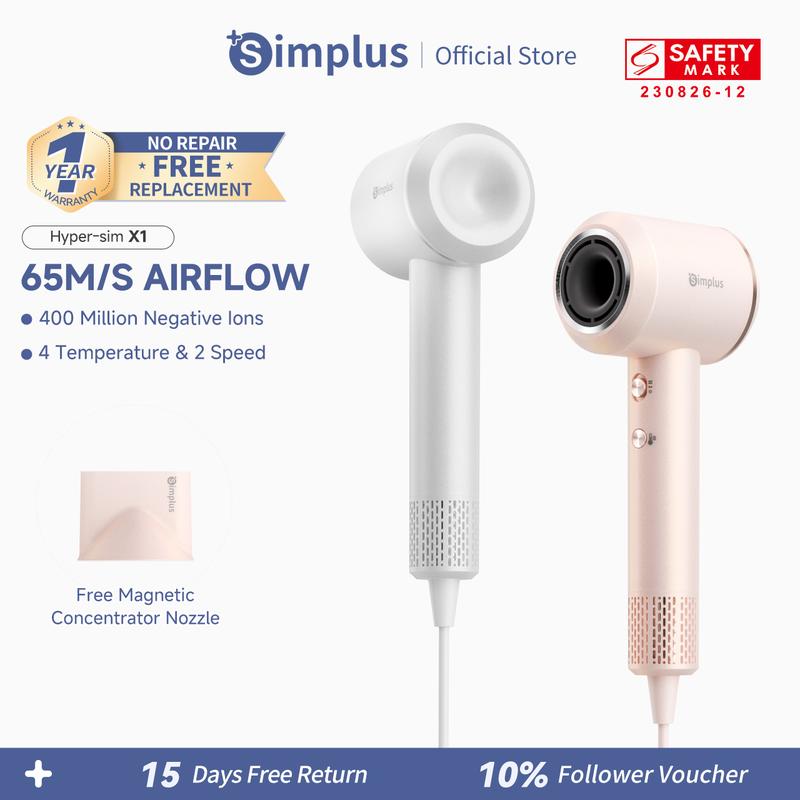 Simplus High Speed Hair Dryer Negetive Ion With Magentic Concentrate ...