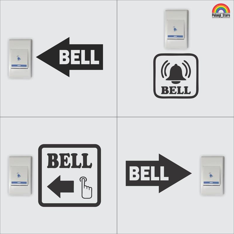 Stiker Cutting bell pintu rumah - Bell Sticker custom - Shop | Tokopedia