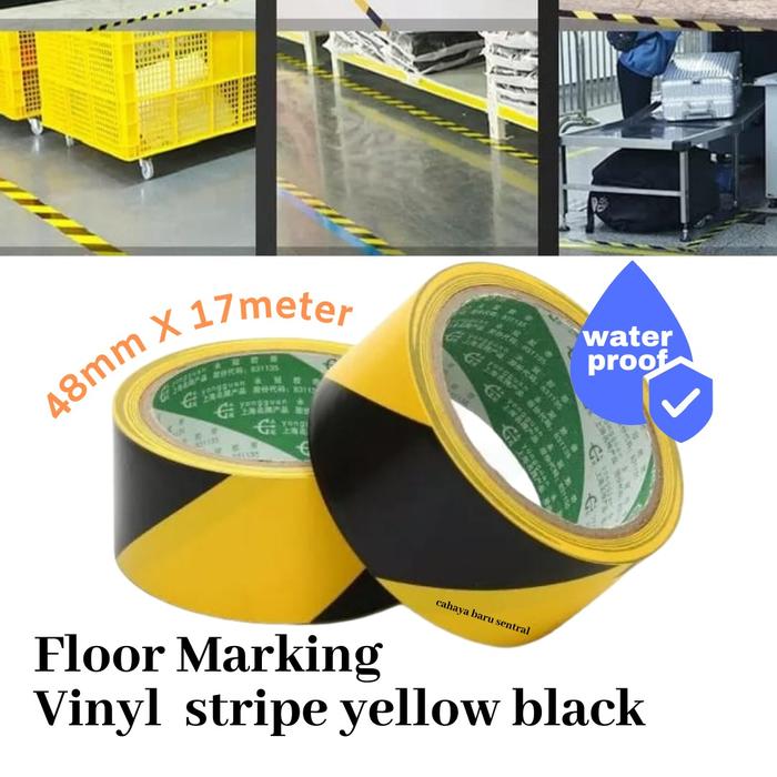 Jual LAKBAN PVC MARKING TAPE/POLICE LINE VINYL 17 Meter - Kota Surabaya ...