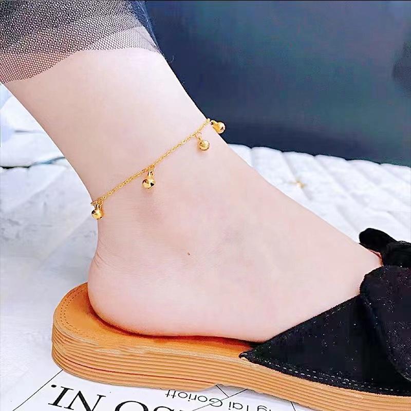 korea styles titanium steel bells anklets for daily - TikTok Shop Singapore