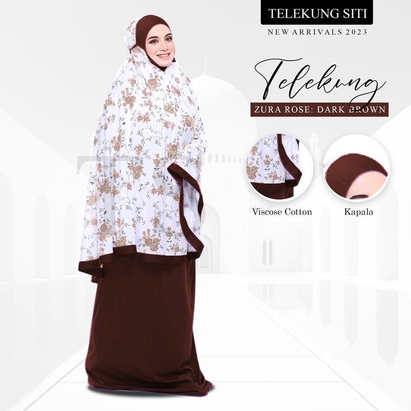 Telekung Bunga Zura Rose By Al-Khadijah Telekung Women Attire - TikTok ...