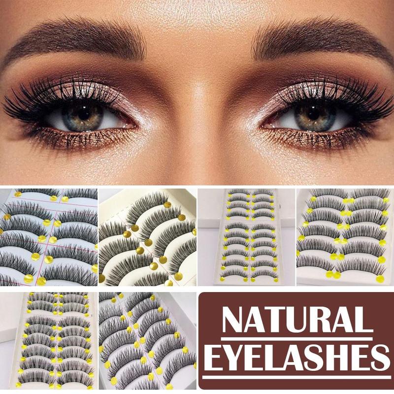Handmade False Eyelashes Thick And Curled False Eyelashes Everyday ...