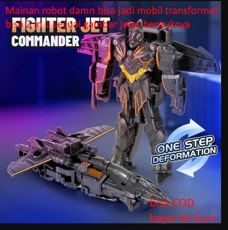 Mainan robot damn bisa jadi mobil transformer bisa 2 in 1 sesuai gambar ...