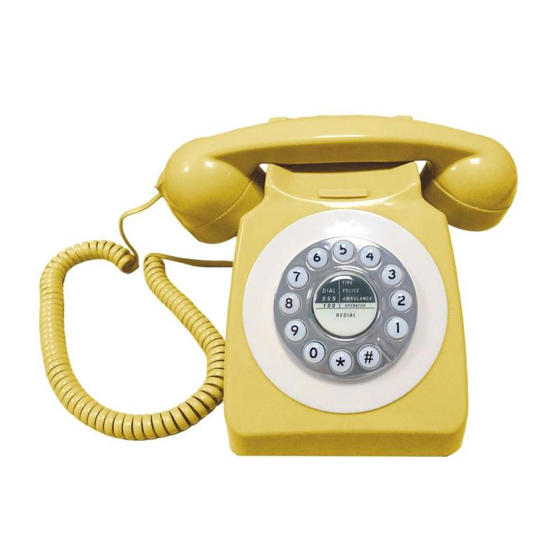 Telefon Talian Tetap, Gaya Retro, Telefon Lama Vintaj, Klasik, Sesuai ...