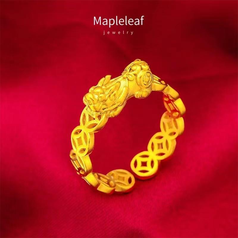 916 Coin Pixiu Adjustable Women's Ring Suitable for Valentine's ...
