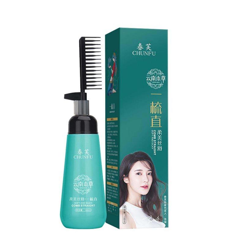 Chunfu Natural Herbal Hair Straightening Cream Permanent At-Home ...