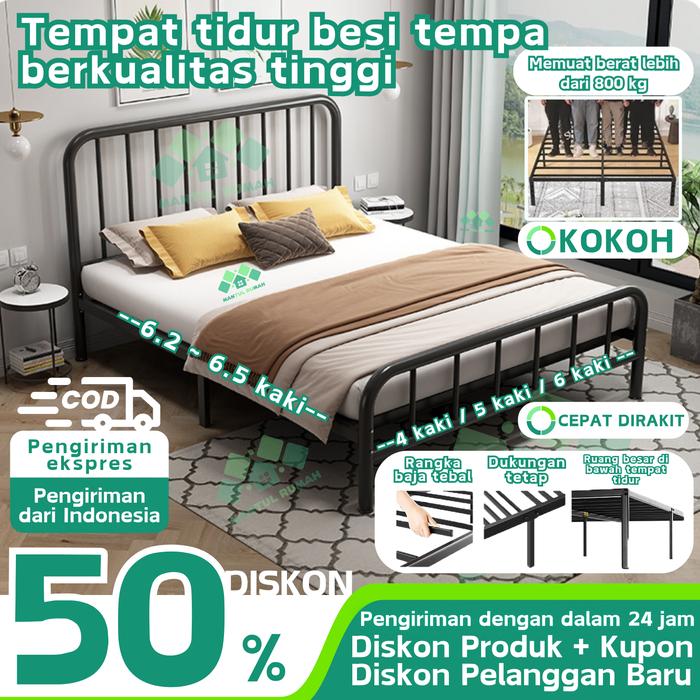 Promo Bingkai bingkai bingkai bingkai baja Bingkai tempat tidur ganda ...